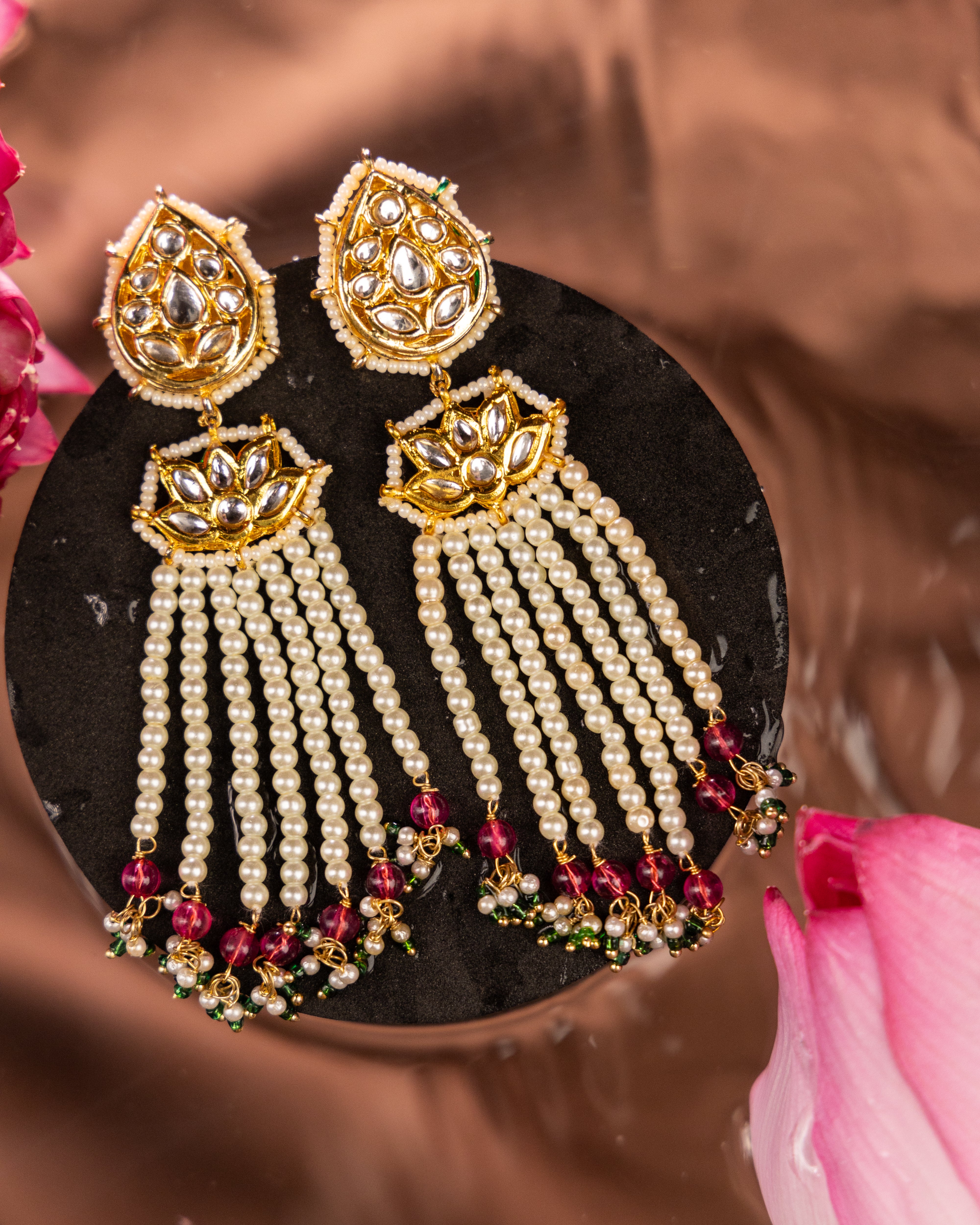 Pushp Moti Earrings Dumroo